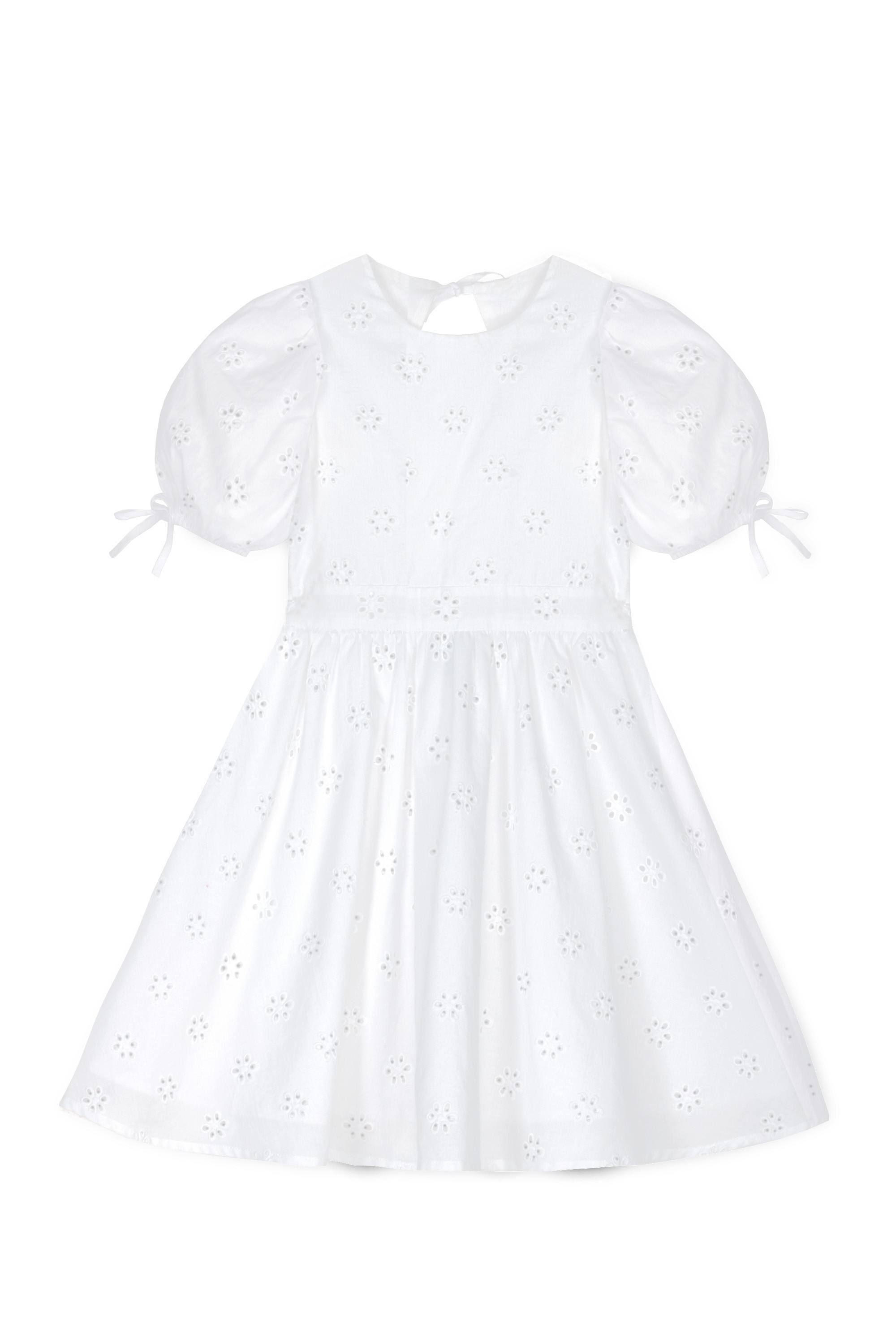 LISA SWISS LACE FLOWER DRESS